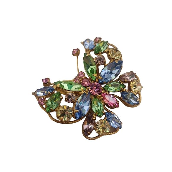 Regency | Jewelry | Vintage Spectacular Multicolor Rhinestone Signed ...